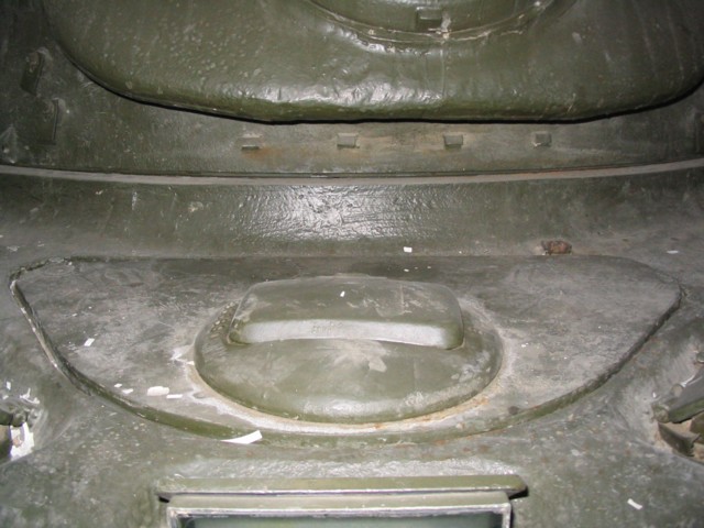 File:The difference between the small driver's hatch in the tank above ...