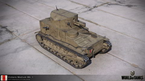 Vickers Medium Mk. I - обзор, гайд, ТТХ, советы для среднего танка Vickers Medium Mk. I из игры ...