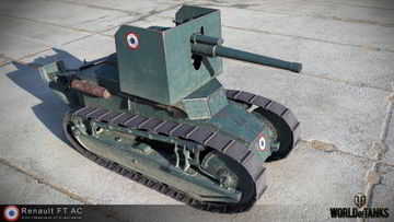Renault FT AC - обзор, гайд, ТТХ, советы для ПТ САУ Renault FT AC из ...