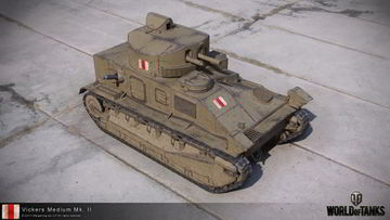 Vickers Medium Mk. II - описание, как играть, вики, секреты среднего танка Vickers Medium Mk. II ...